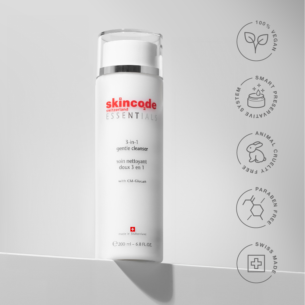 Skincode 3-in-1 Gentle Cleanser (200ml) - o'skin | 2025